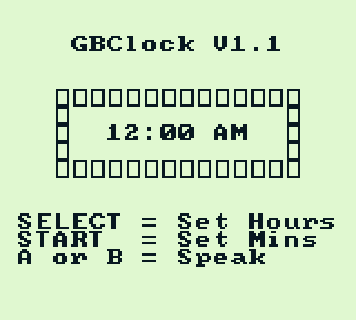 GBClock - GameBrew