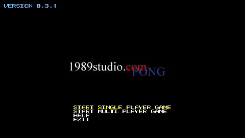 Pong Portable PSP - GameBrew