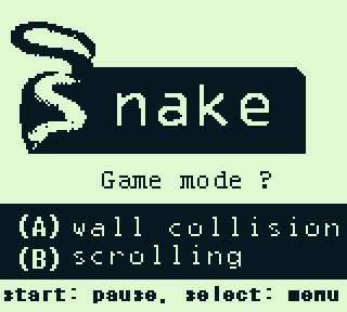 Snake-GBDK- - GameBrew