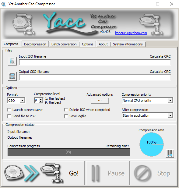 Yet Another CSO Compressor PSP - GameBrew