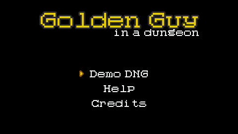 Golden Guy in a Dungeon PSP - GameBrew