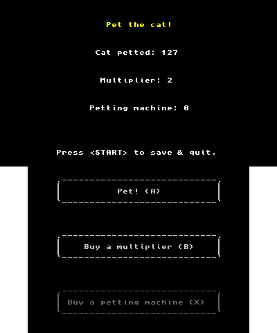 Pet the cat 3DS - GameBrew
