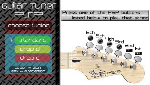 Guitar-Tuner PSP - GameBrew