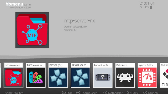 MTP Server NX Switch - GameBrew