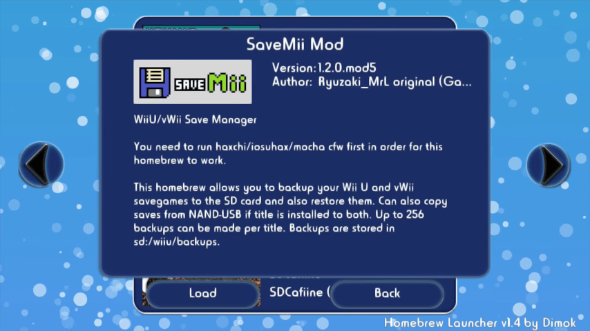 SaveMii InjectMod Wii U - GameBrew