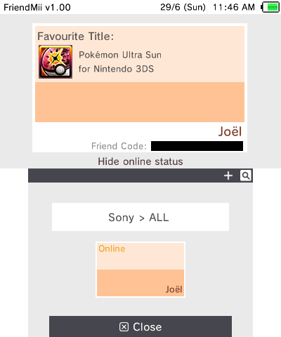 FriendMii 3DS - GameBrew