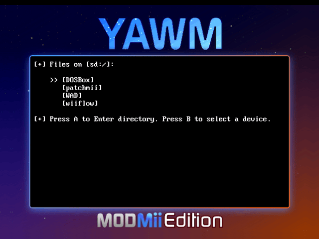 YAWM ModMii Edition Wii - Wii Homebrew Apps (Title Managers) - GameBrew