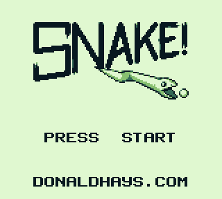 Snake by Donald Hay GB - GameBrew