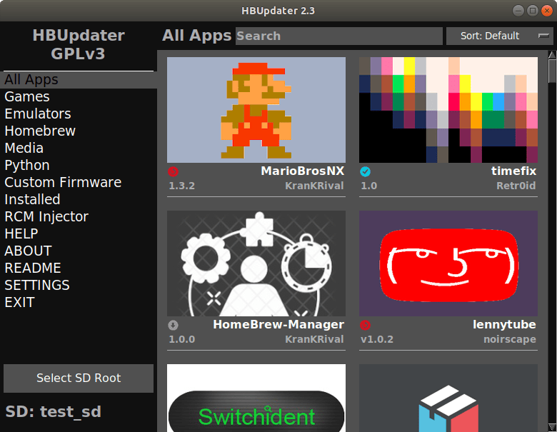 HBUpdater Switch - GameBrew
