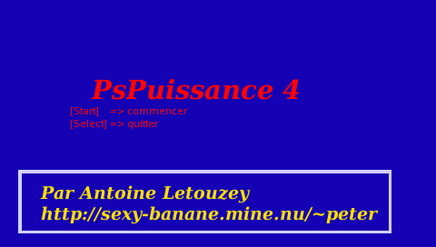 PsPuissance 4 - GameBrew