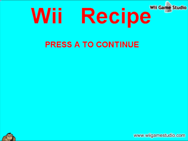 Wiirecipe Gamebrew