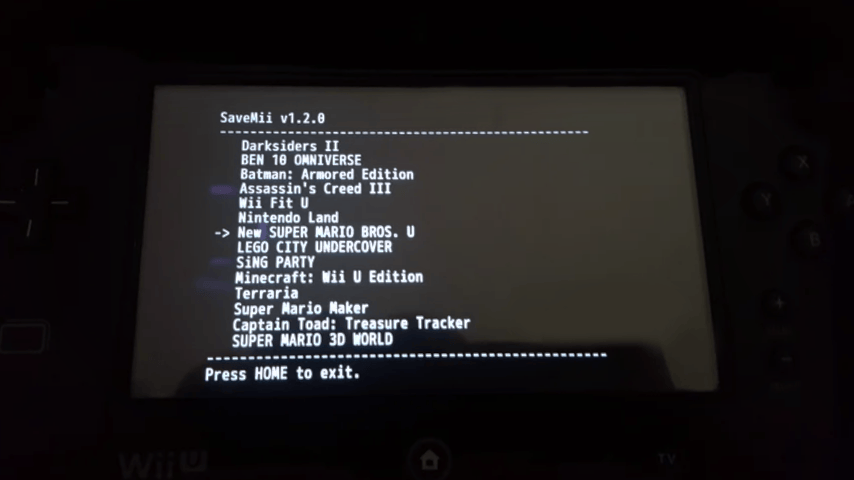SaveMii Wii U - GameBrew