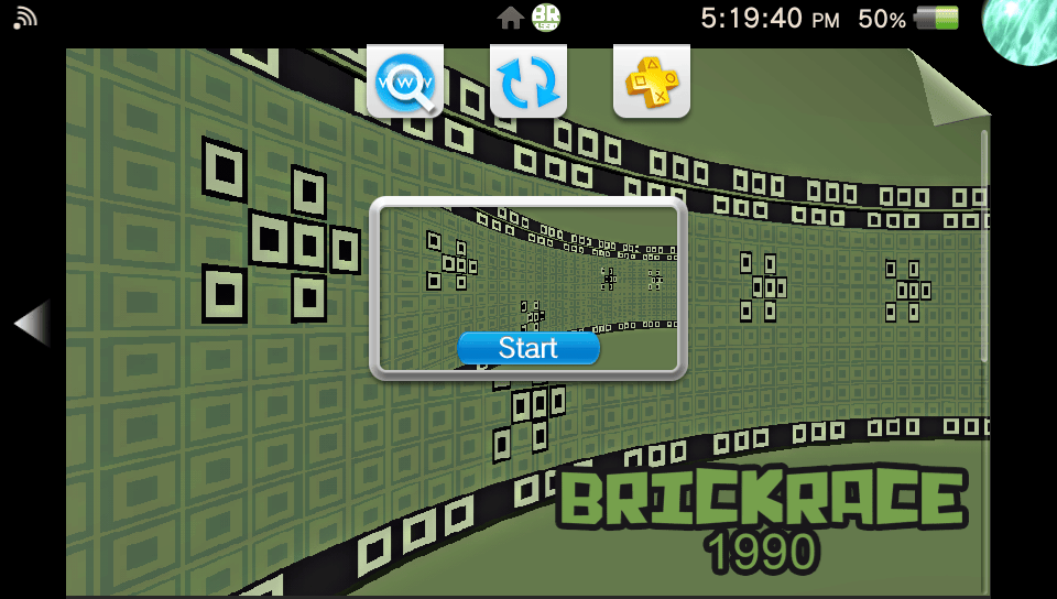 BrickRace 1990 Vita - Vita Homebrew Games (Racing) - GameBrew