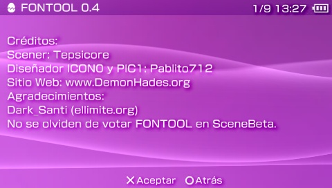 FONTOOL PSP - GameBrew