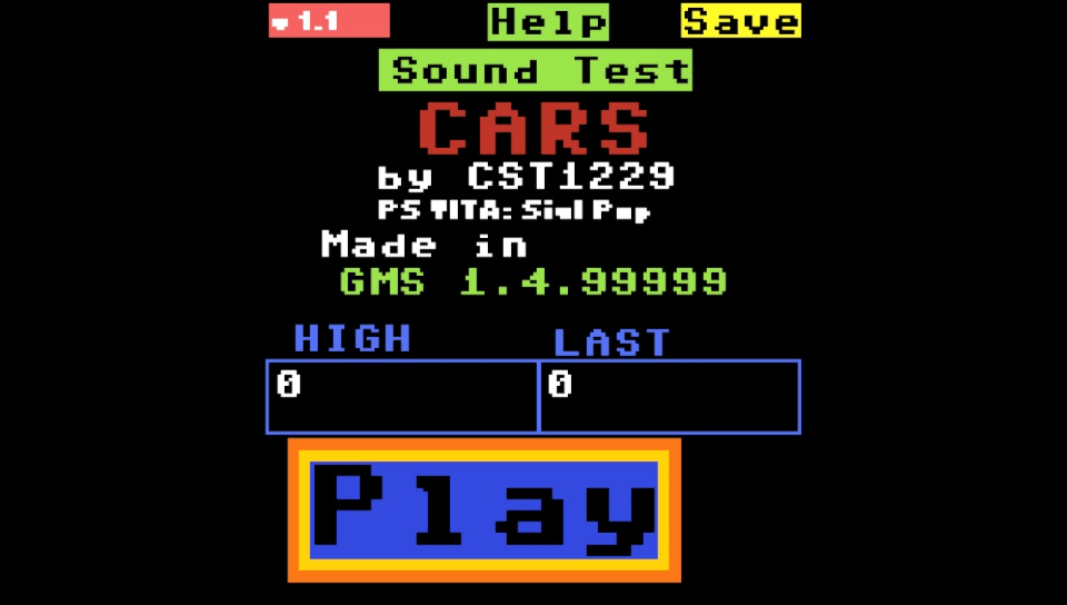 Cars Vita - Vita Homebrew Games (Racing) - GameBrew
