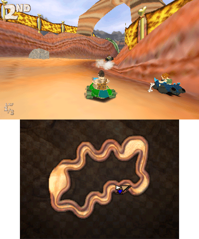 Cro-Mag Rally 3DS - (Racing) - GameBrew