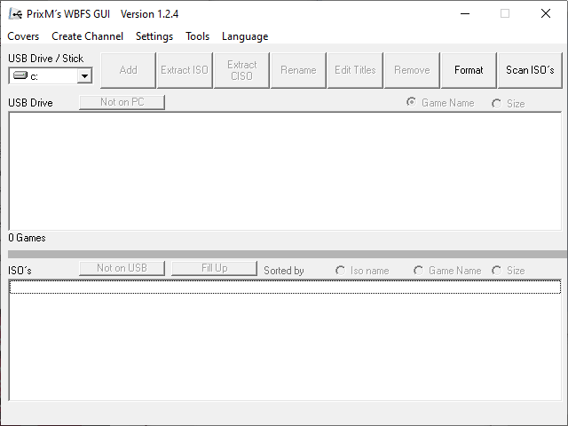 PrixMs WBFS GUI Wii - GameBrew