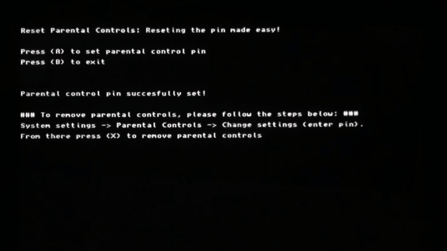Reset Parental Controls NX Switch - GameBrew