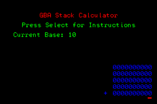GBA Stack Calculator - (Math) - GameBrew