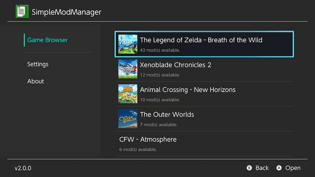 SimpleModManager Switch - GameBrew