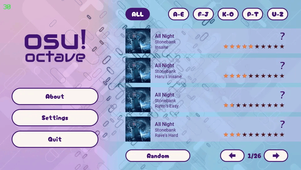 Osu Octave Vita - Vita Homebrew Games (Music) - GameBrew