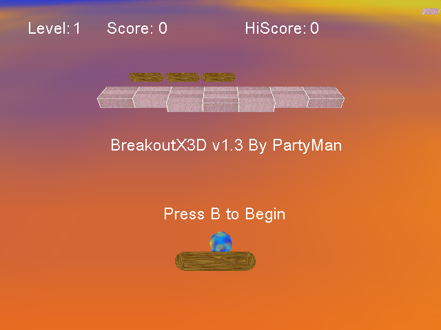 BreakoutX 3D Xbox - GameBrew