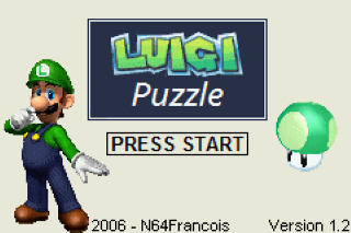 Luigi Puzzle GBA - (Puzzle) - GameBrew