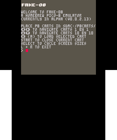 FAKE-08 3DS - GameBrew