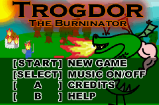 Trogdor The Burninator GBA - (Other Games) - GameBrew