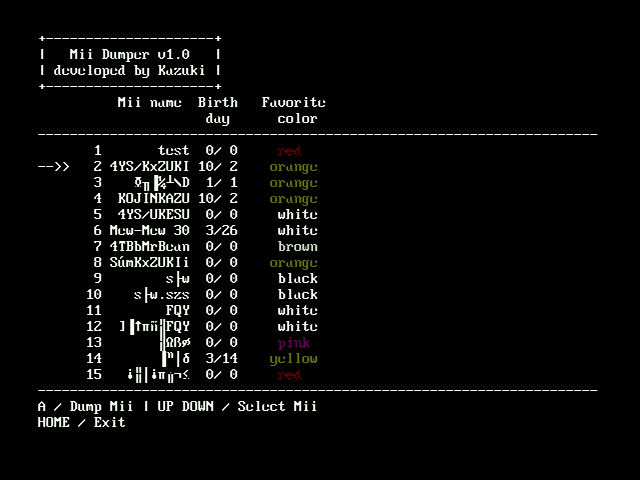 Mii Dumper Wii - Wii Homebrew Apps (Other Apps) - GameBrew