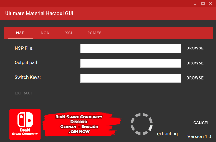 Ultimate Material Hactool GUI Switch - GameBrew
