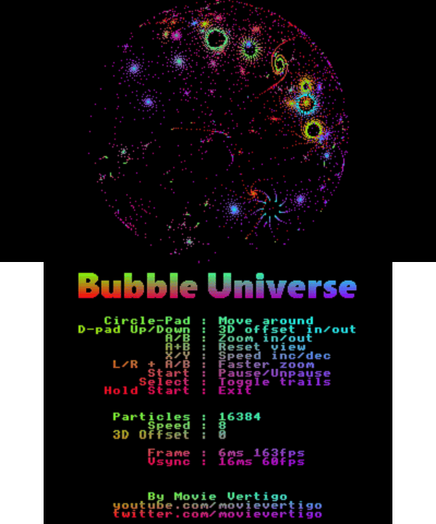 Bubble Universe 3DS - (Demos) - GameBrew