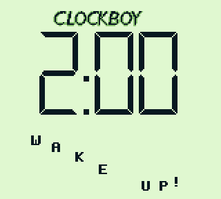 ClockBoy - The Other Alarm Clock GB - GameBrew