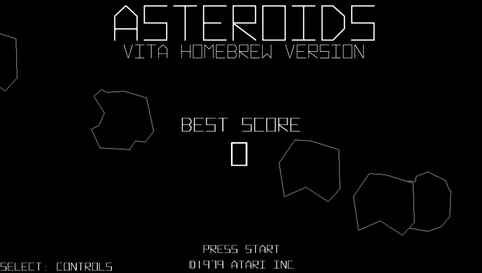 Asteroidsvh Vita - Vita Homebrew Games (Arcade Games) - GameBrew