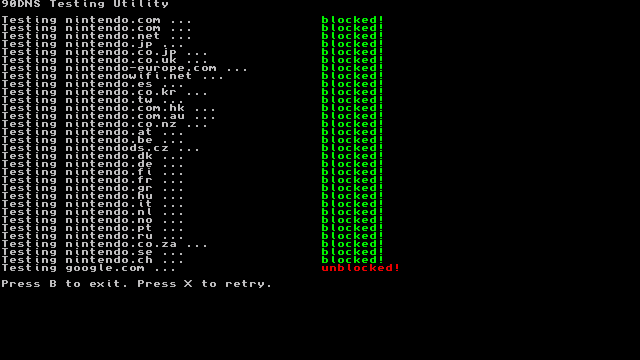 Switch 90DNS Tester - GameBrew