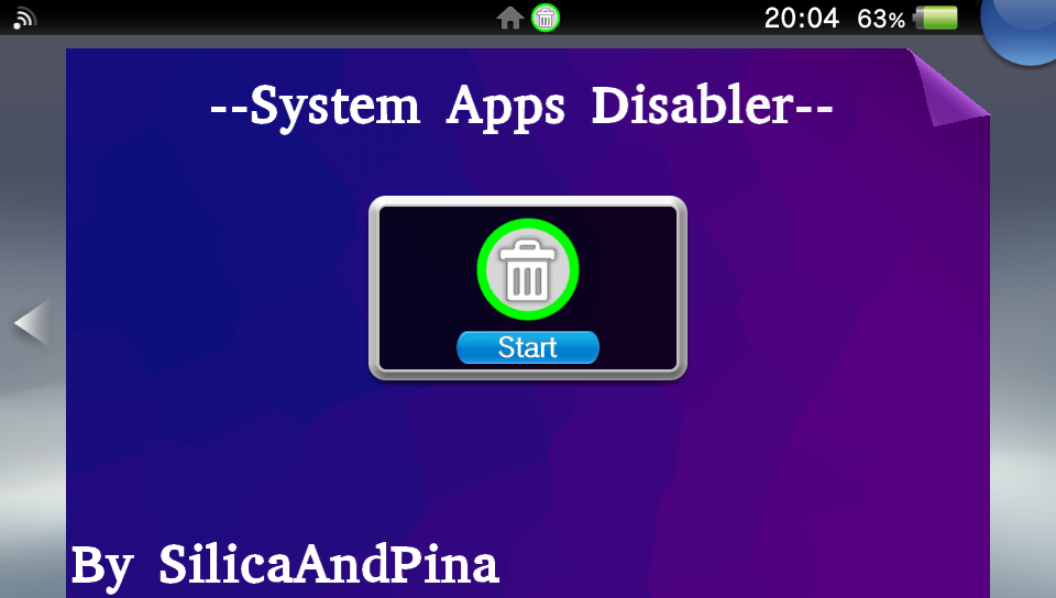 System Apps Disabler Vita - Vita Homebrew Apps (System Tools) - GameBrew