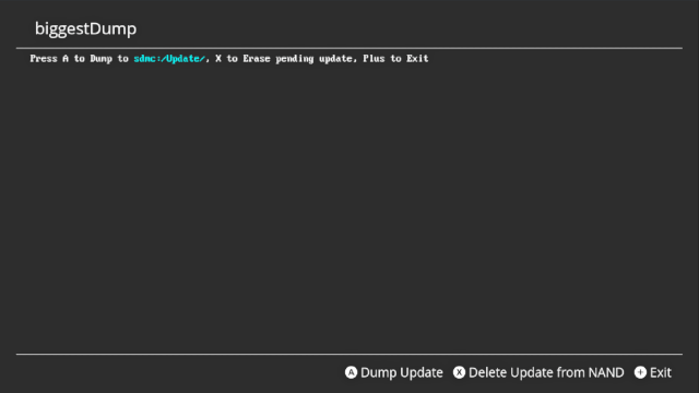 BiggestDump Switch - GameBrew