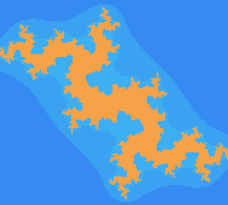 Fractal example - Julia set GB - GameBrew