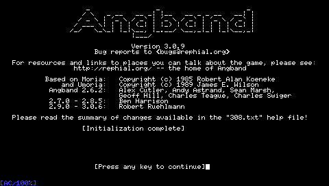 Angband 3.0.9 for PSP - GameBrew