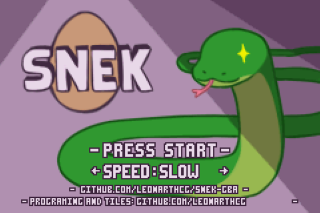 Snek GBA - (Arcade Games) - GameBrew
