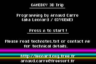 GBA 3D-Trip - (Demos) - GameBrew