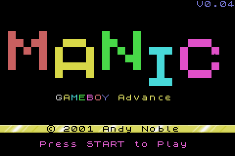 Manic Miner GBA - GameBrew