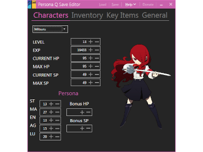 Persona Q Save Editor 3DS - GameBrew