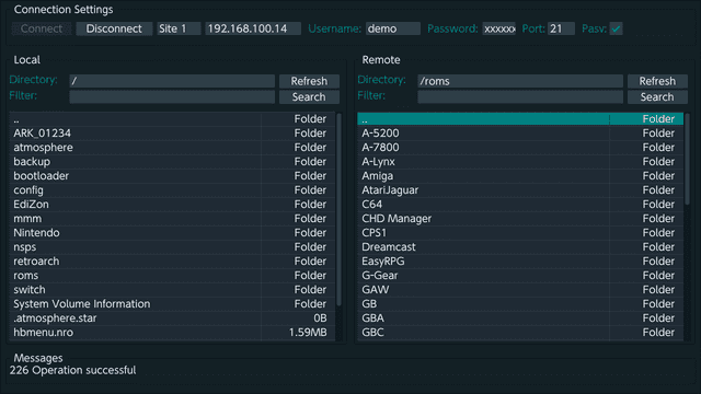 Switch FTP Client - GameBrew