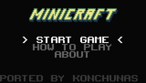 Minicraft PSP - GameBrew