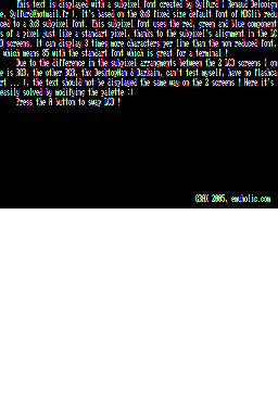 Sub Pixel Font - GameBrew