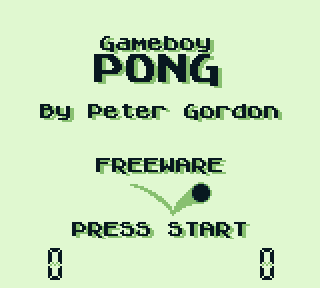 Gameboy Pong GB - GameBrew