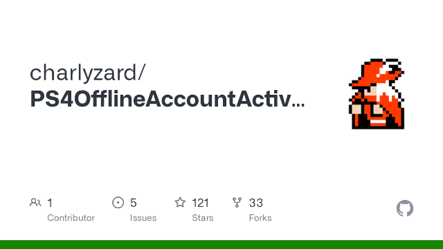 PS4 Offline Account Activator - (PC Utilities) - GameBrew