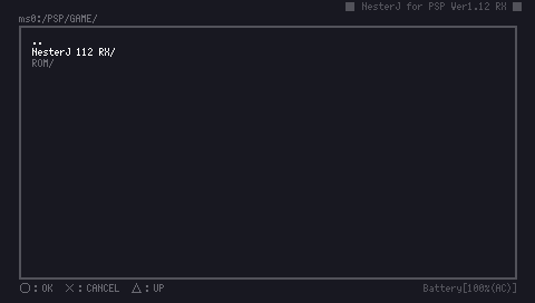 NesterJ 1.12 RX PSP - GameBrew