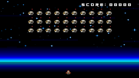 PSP Space Invaders - GameBrew
